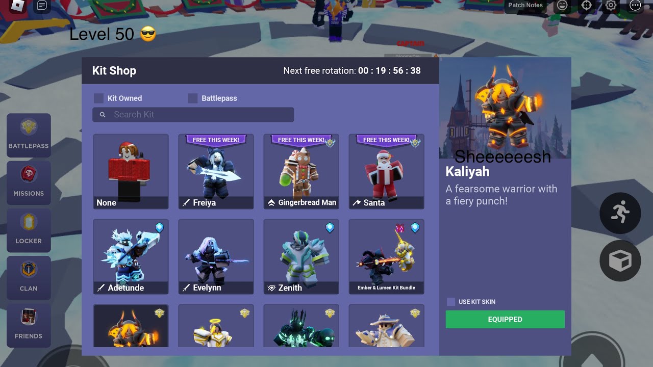 Unlocking The Kaliyah Level 50 Kit In Roblox Bedwars… Youtube