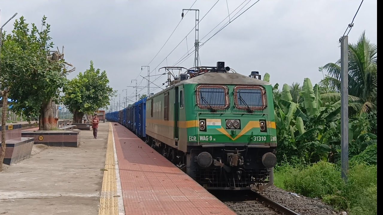 malgadi | WAG 9 Hauling Unloaded Wagons Freight Train | goods train ...