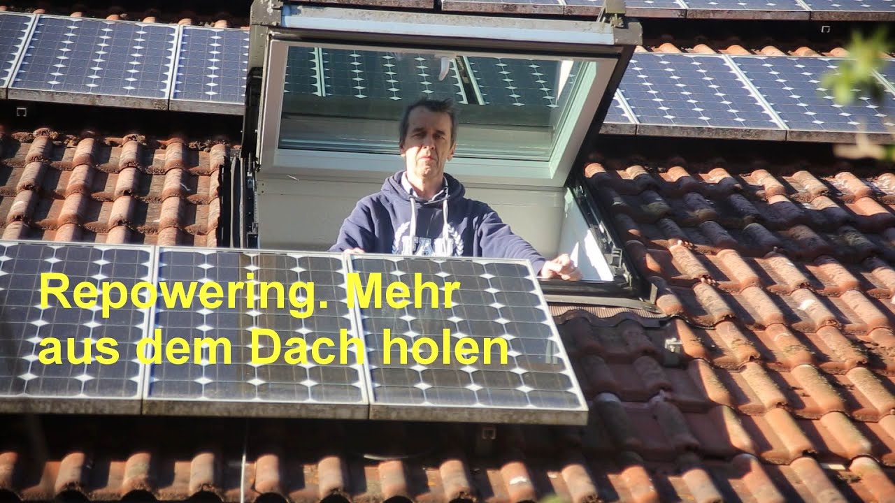 Repowering einer 25 Jahre alten Solaranlage - YouTube