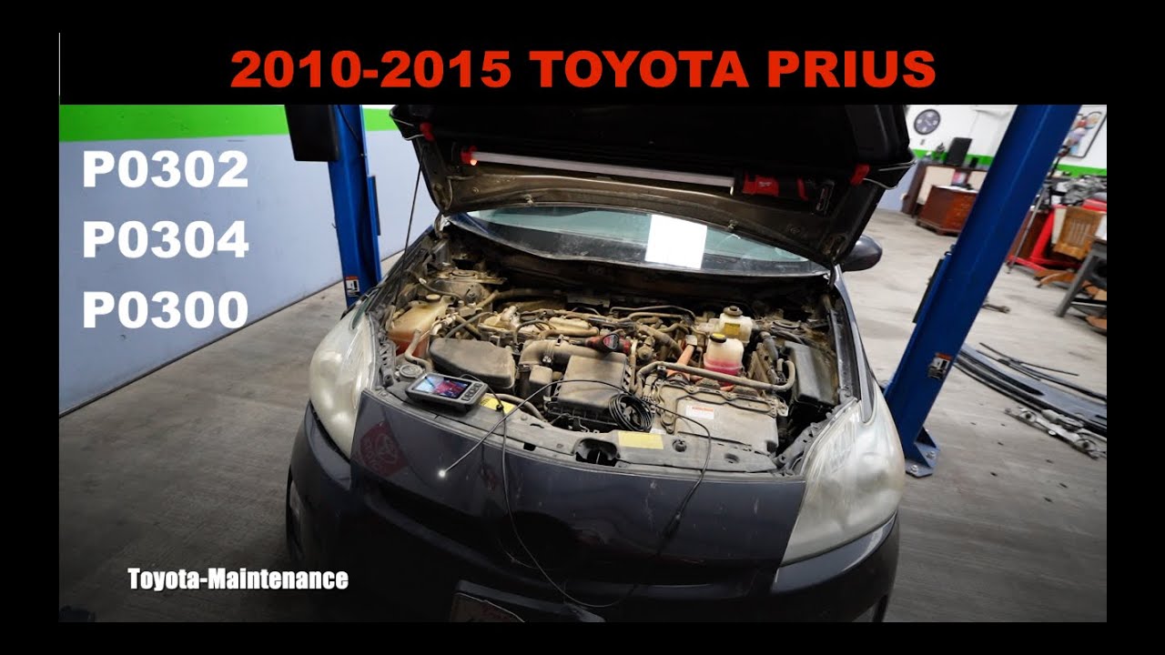 2010-2015 TOYOTA Prius P0300 P0302 P0304 missing coolant, blown head ...