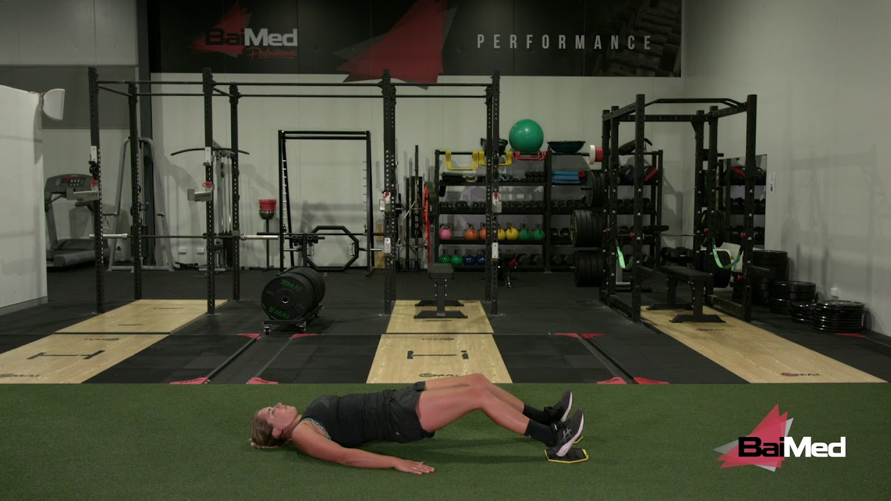 102 Eccentric Hamstring Curl Slider - YouTube