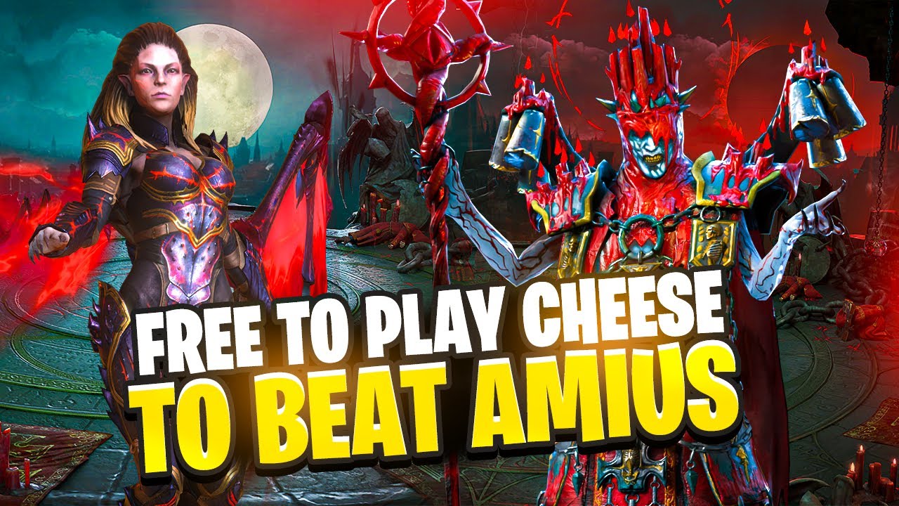 FREE TO PLAY CHEESE TO BEAT AMIUS | Raid: Shadow Legends | - YouTube