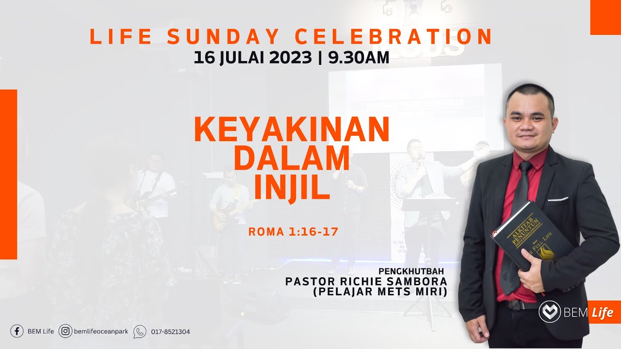 KEYAKINAN DALAM INJIL (ROMA 1:16-17) | PASTOR RICHIE SAMBORA - YouTube