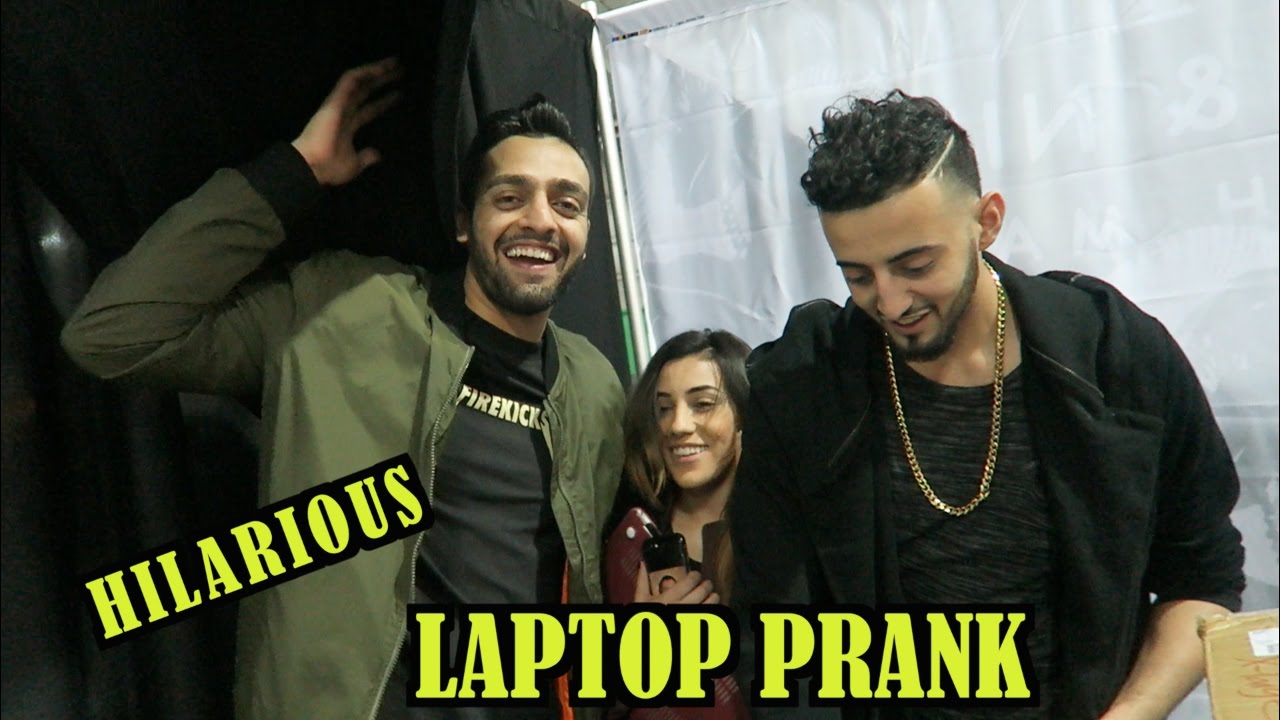 HILARIOUS MISSING LAPTOP PRANK (they got MAD!) - YouTube