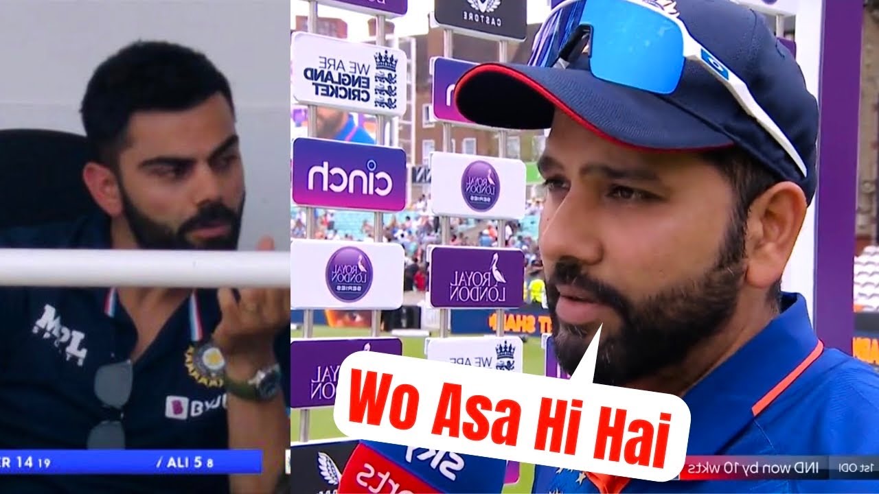 Rohit Sharma Reveals Why Virat Kohli Was Sad In Ind Vs Eng 1st Odi ...