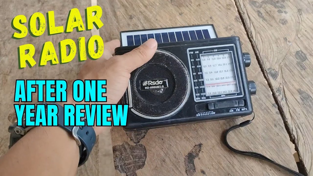 SOLAR AM/FM/USB RADIO AFTER 1 YEAR REVIEW - YouTube