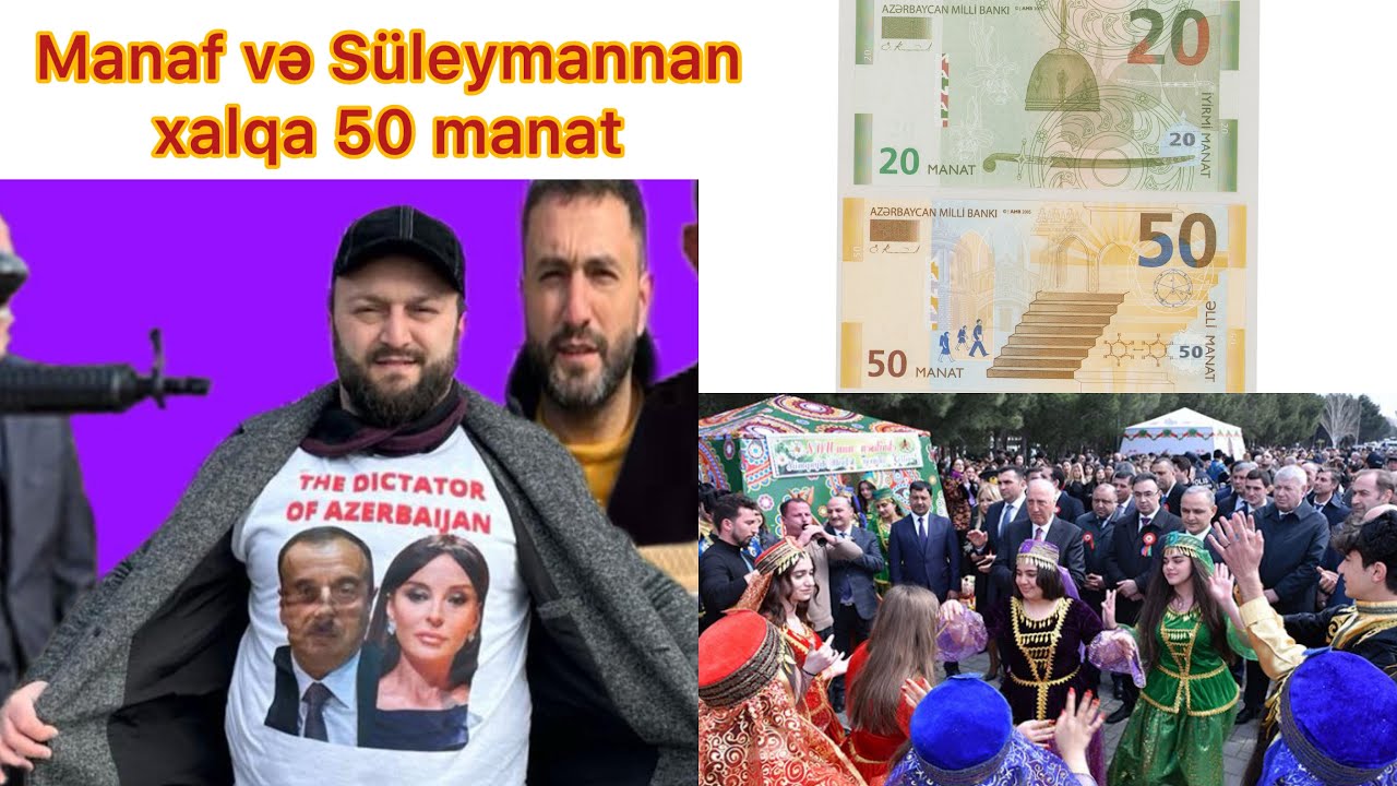 Diqqət Azərbaycan xalqı-Manaf və Süleyman Novruz bayramında xalqa 50 ...