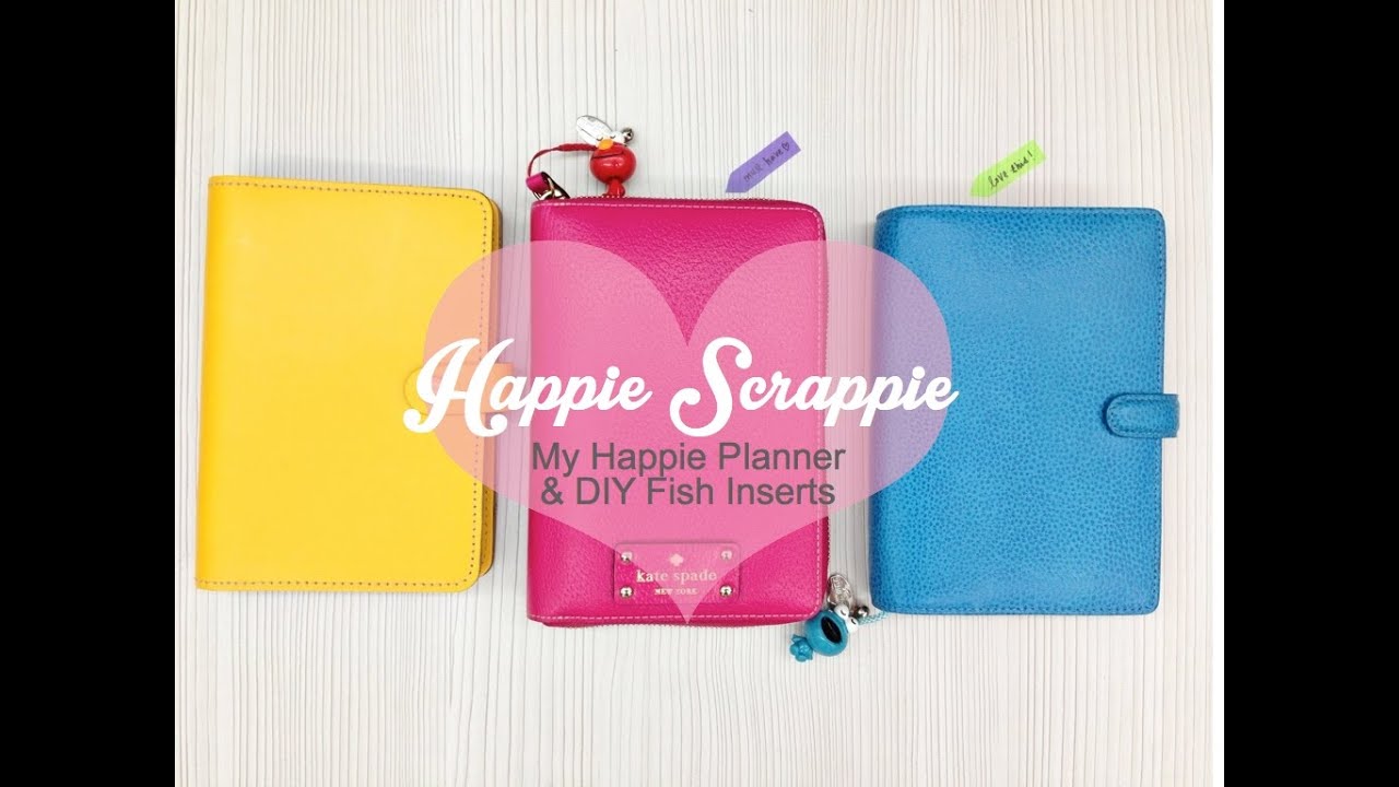 My Happie Planner & DIY Fish Inserts - YouTube