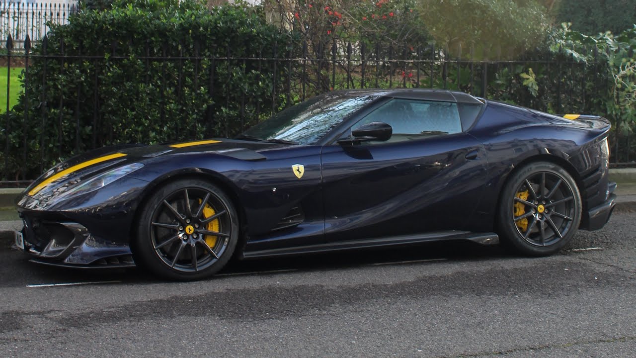 Supercars of London : 812 Comp Aperta, SLS AMG, Aston Martin Vanquish ...