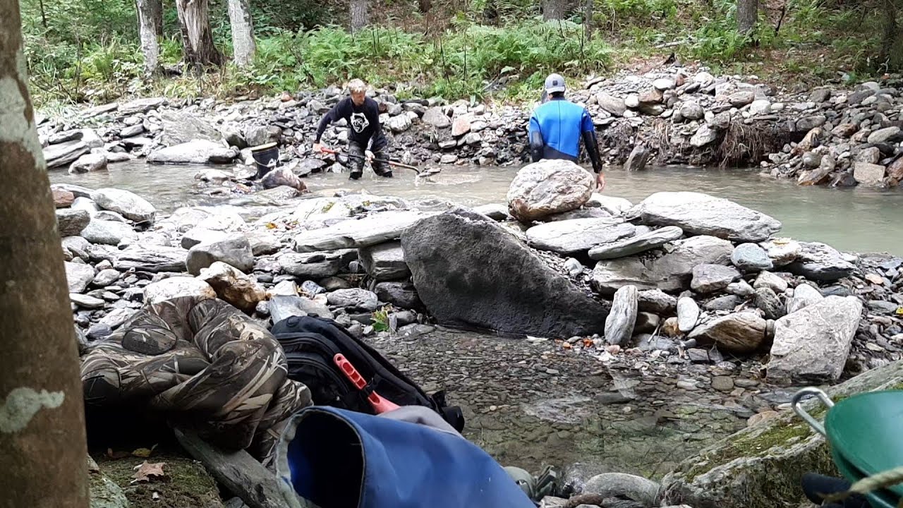 This Creek is loaded with GOLD! ez- sluice | gold Hog | GM Gold Trap ...