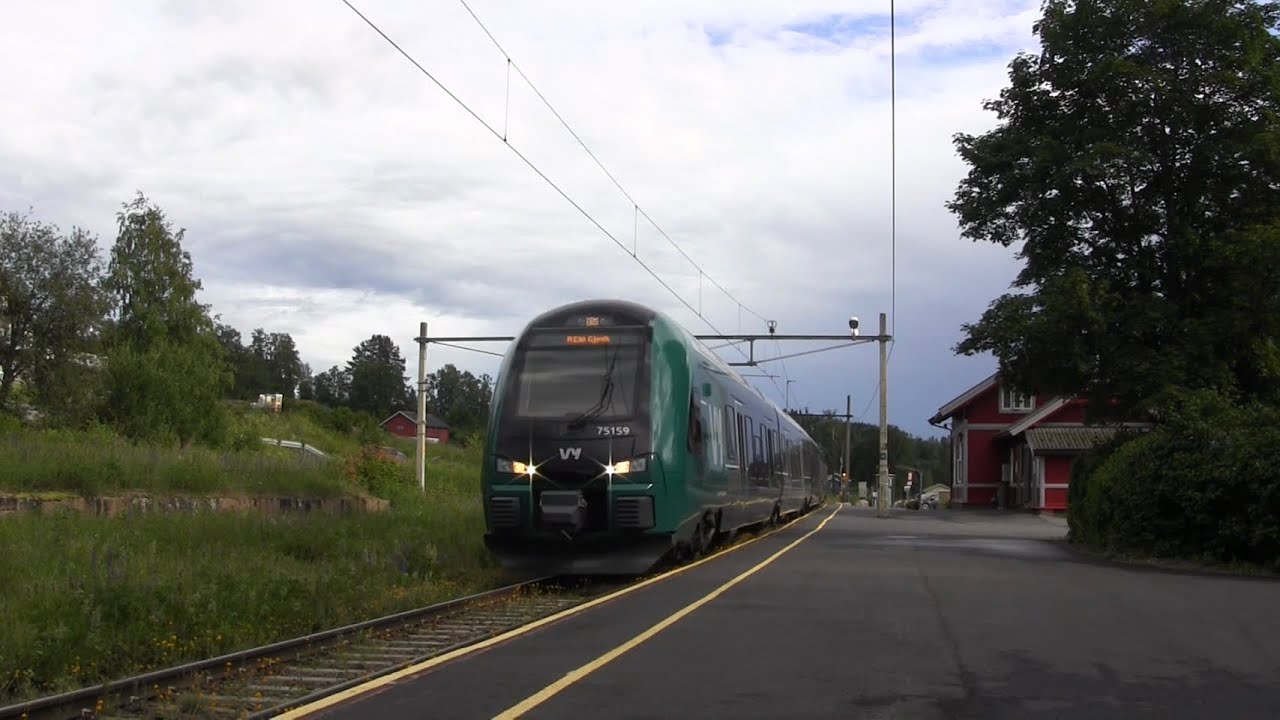 Bleiken Railroad crossing, Brandbu, Gran, Norway 2 (Cam 1) - YouTube