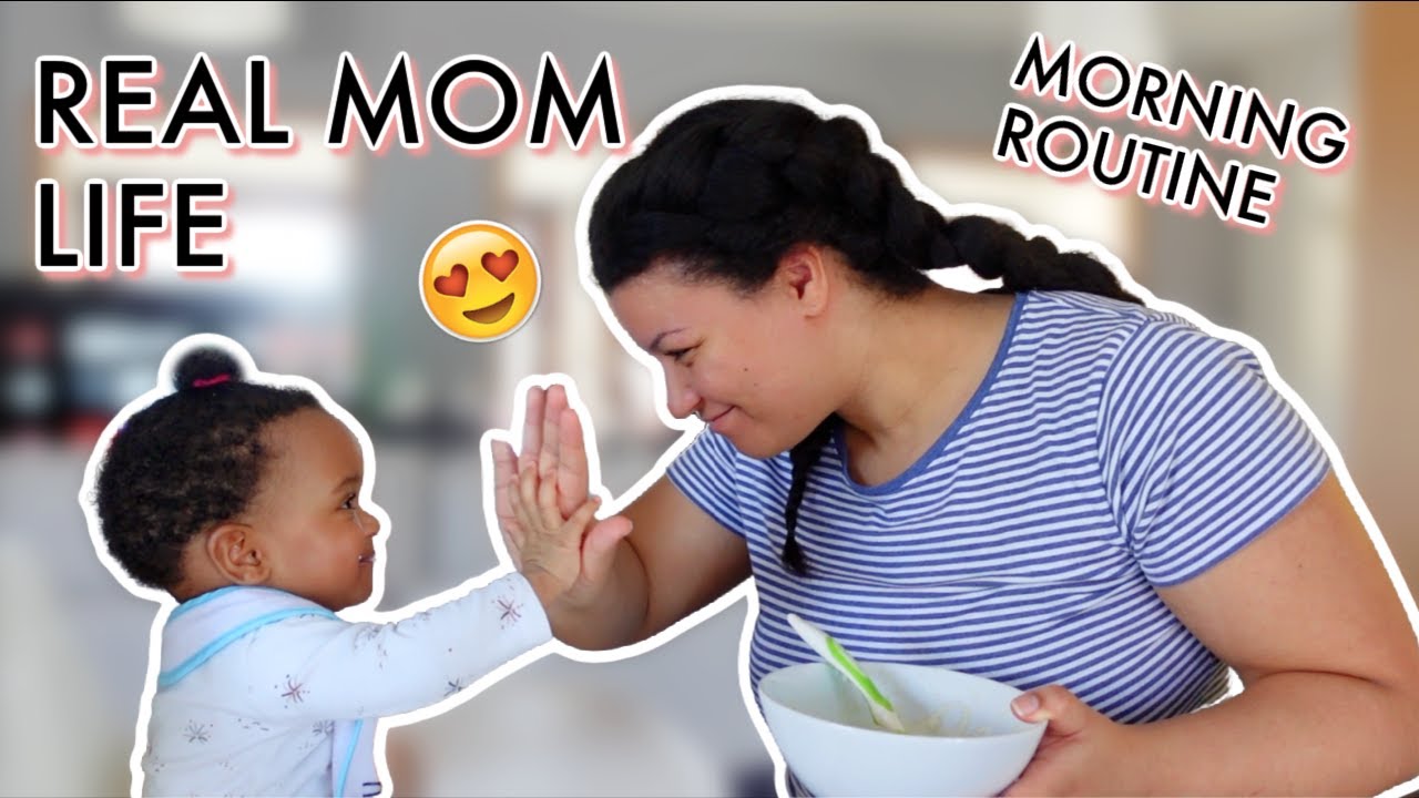 REALISTIC SOLO Morning Routine Mommy & Baby ⎜ MOM VLOG - YouTube