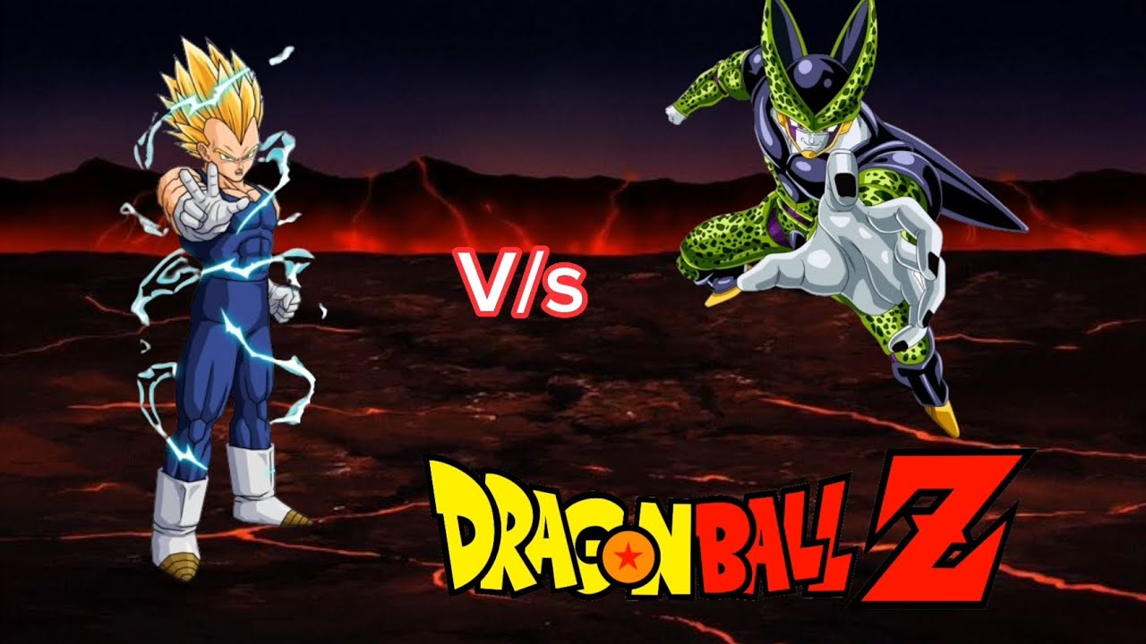 Vegeta V/S Cell fight 💀 - YouTube
