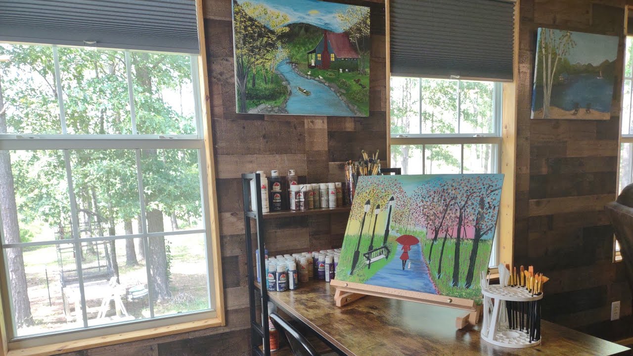 PAINTING NOOK/NEW SUPPLIES/A GLIMPSE BACK OF SUNROOM BUILD # ...
