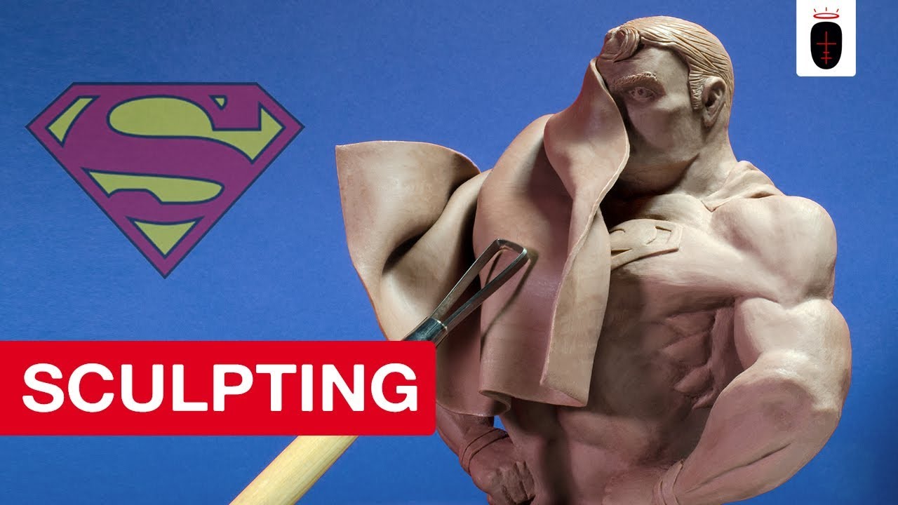Superman sculpting tutorial, Clark Kent in oil clay. - YouTube