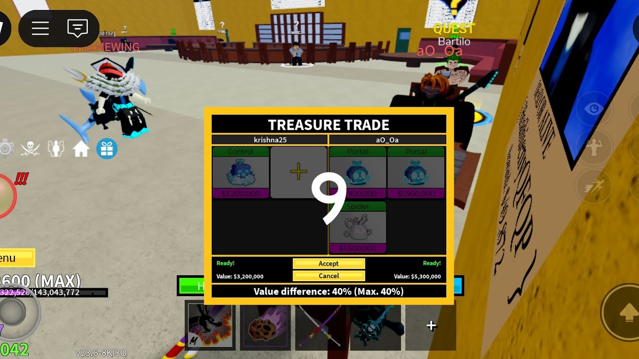[BLOX FRUIT] TRADING CONTROL LET'S SEE WHAT THEY OFFER? - YouTube