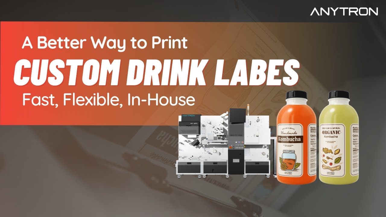 Print and cut custom drink labels - YouTube