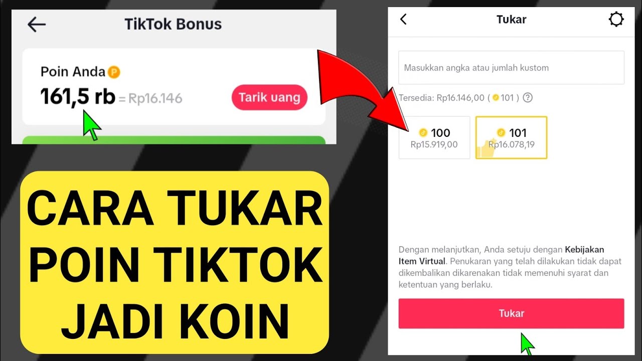 Cara Tukar Poin Tiktok Jadi Koin - YouTube