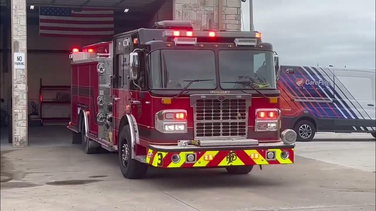 Forney Fire Dept Engine 3 Responding - YouTube