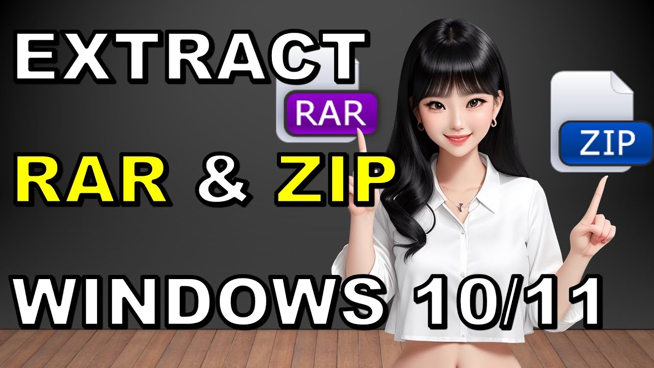 How to extract the Rar/Zip file on Windows 10/11 - YouTube