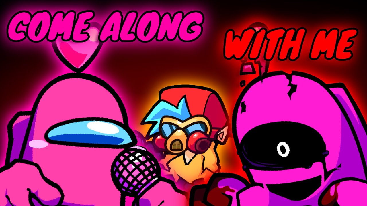 FNF COME ALONG WITH ME BUT PINK IMPOSTOR SINGS IT #impostor # ...