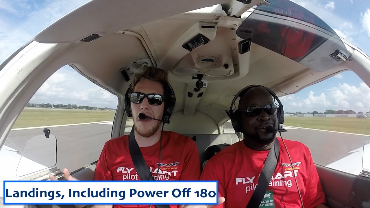 Landing Practice| Power Off 180| Go Around - YouTube