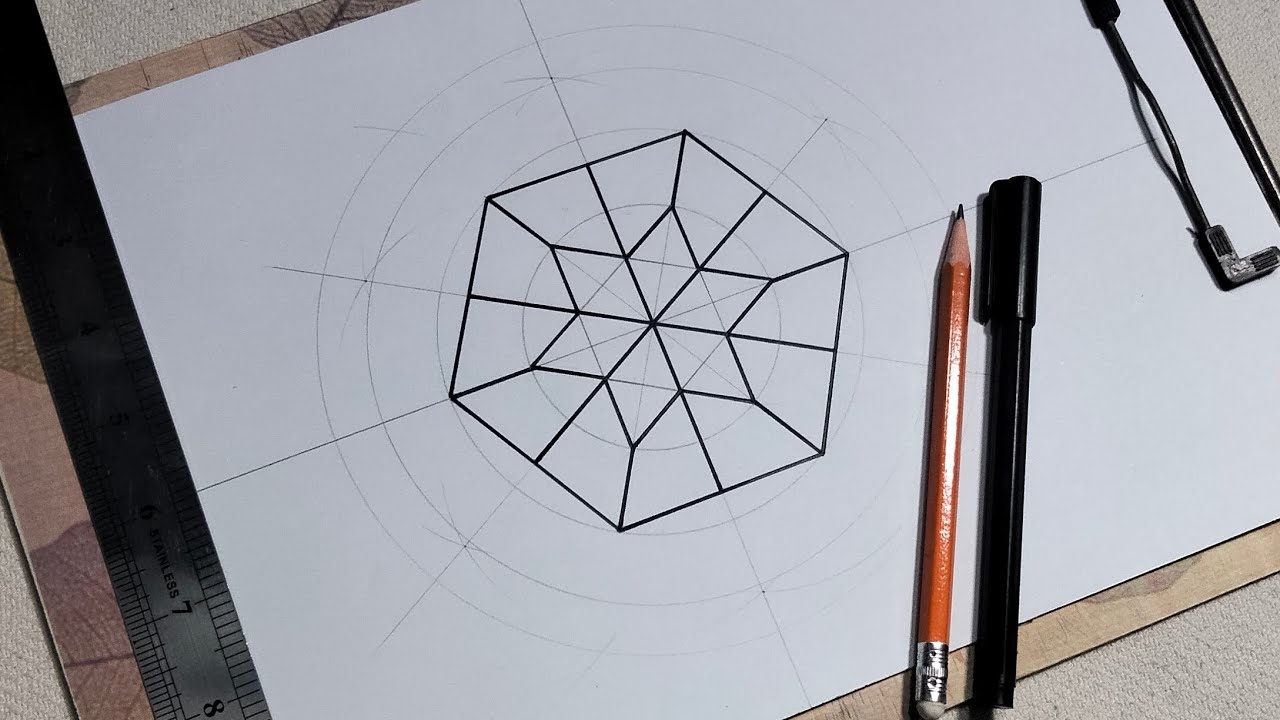 How to draw geometric patterns | Simple geometric patterns - YouTube