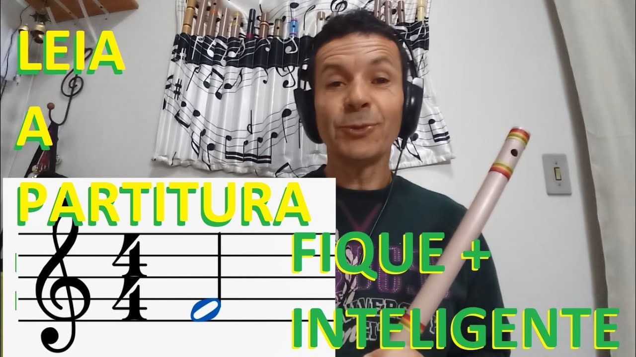 Como ler a partitura na flauta transversal em PVC de 6 furos #3 - Notas ...