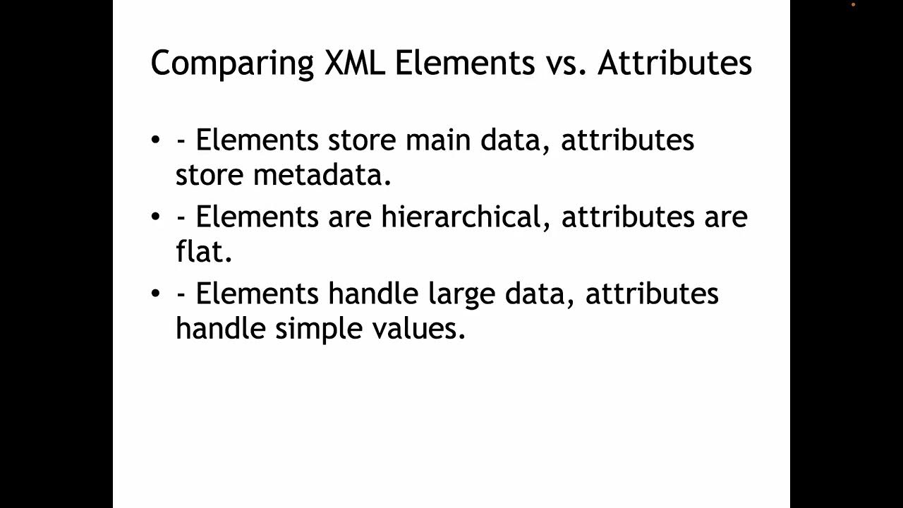 XML key components - YouTube