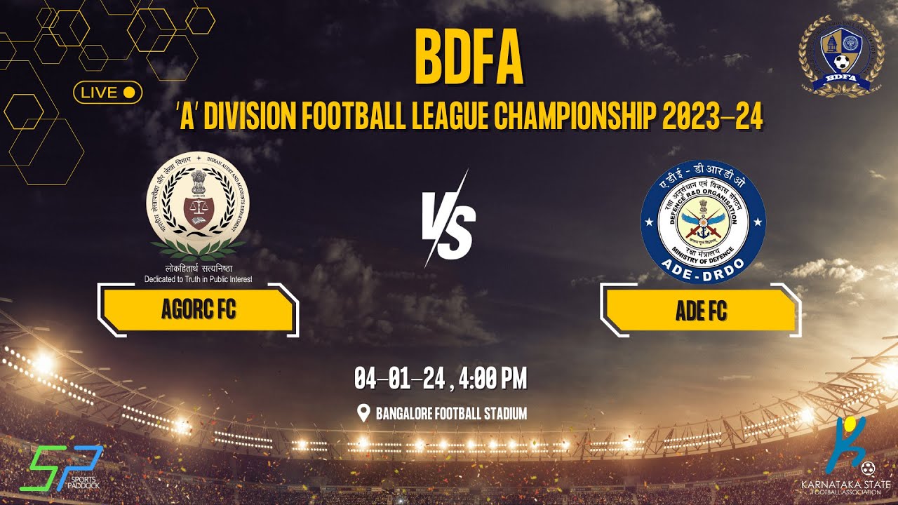 Agorc FC vs ADE FC | BDFA | 'A' Division Football League Championship ...