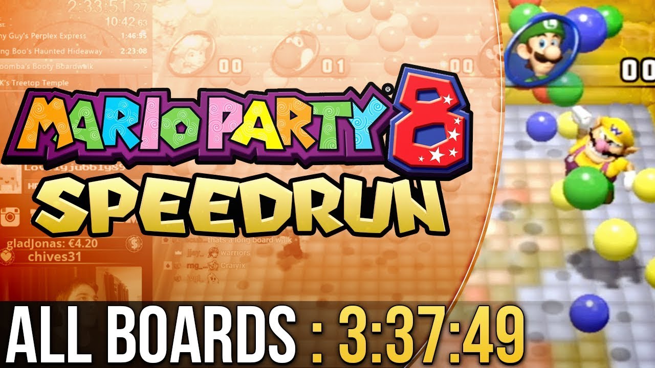 Mario Party 8 All Boards Speedrun in 3:37:49 (Very Hard) - YouTube