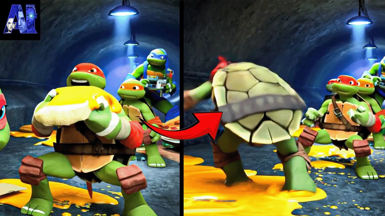 Luma Dream Machine - Image to Video Ai [Ninja Turtles with pizza😂 ...