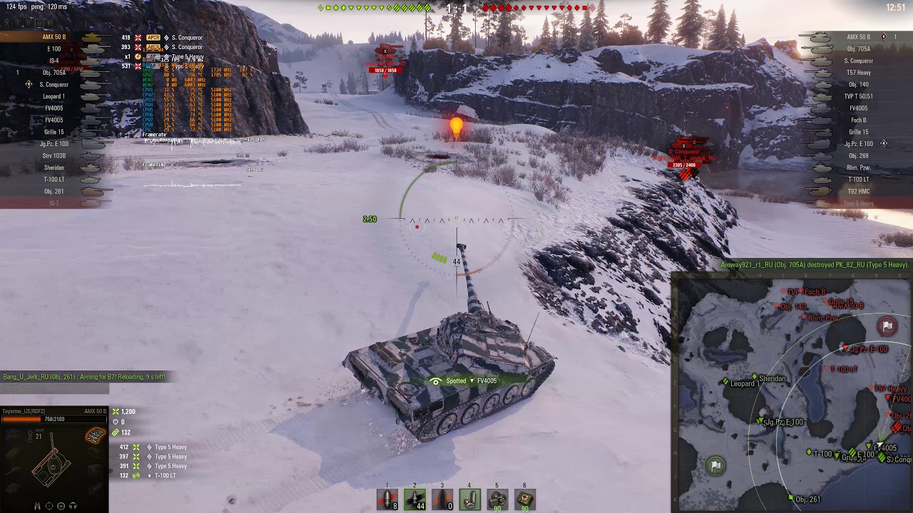 4k@120-130fps Max Graphics. World of Tanks v1.0 Test Server - YouTube