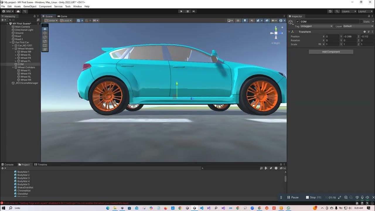 How can we Add Realistic Car Controller to the Car in Unity - YouTube