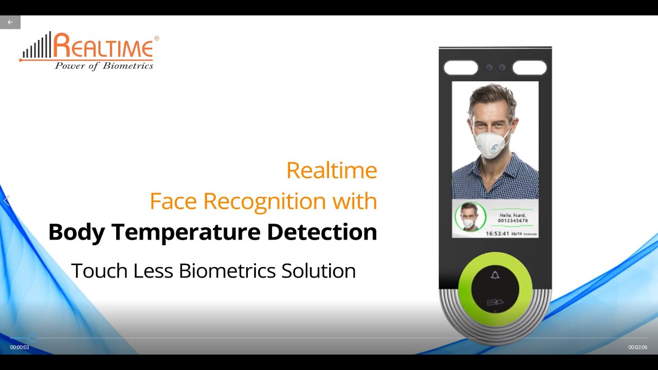 Realtime Pro2K Temperature Detection Face Recognition - YouTube