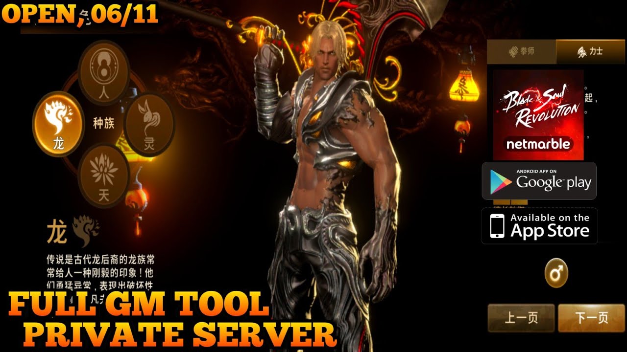 Blade&Soul Revolution MMORPG Private Server CN - Server Full GM TooL ...