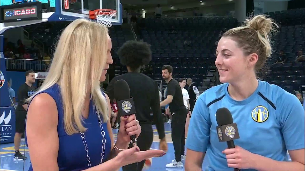 Katie Lou Samuelson's Halftime Interview vs New York Liberty - YouTube