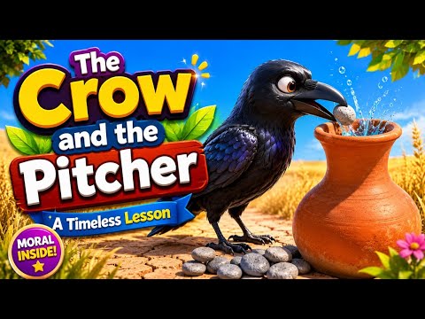 Little by Little: The Crow's Clever Trick! 🪨