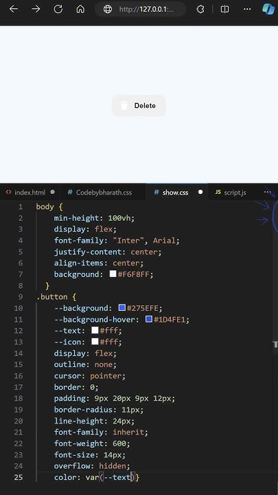 Day 016 🤯micro Css Delete Button Animation V2 Coding Cssanimation Webdevelopment Frontend