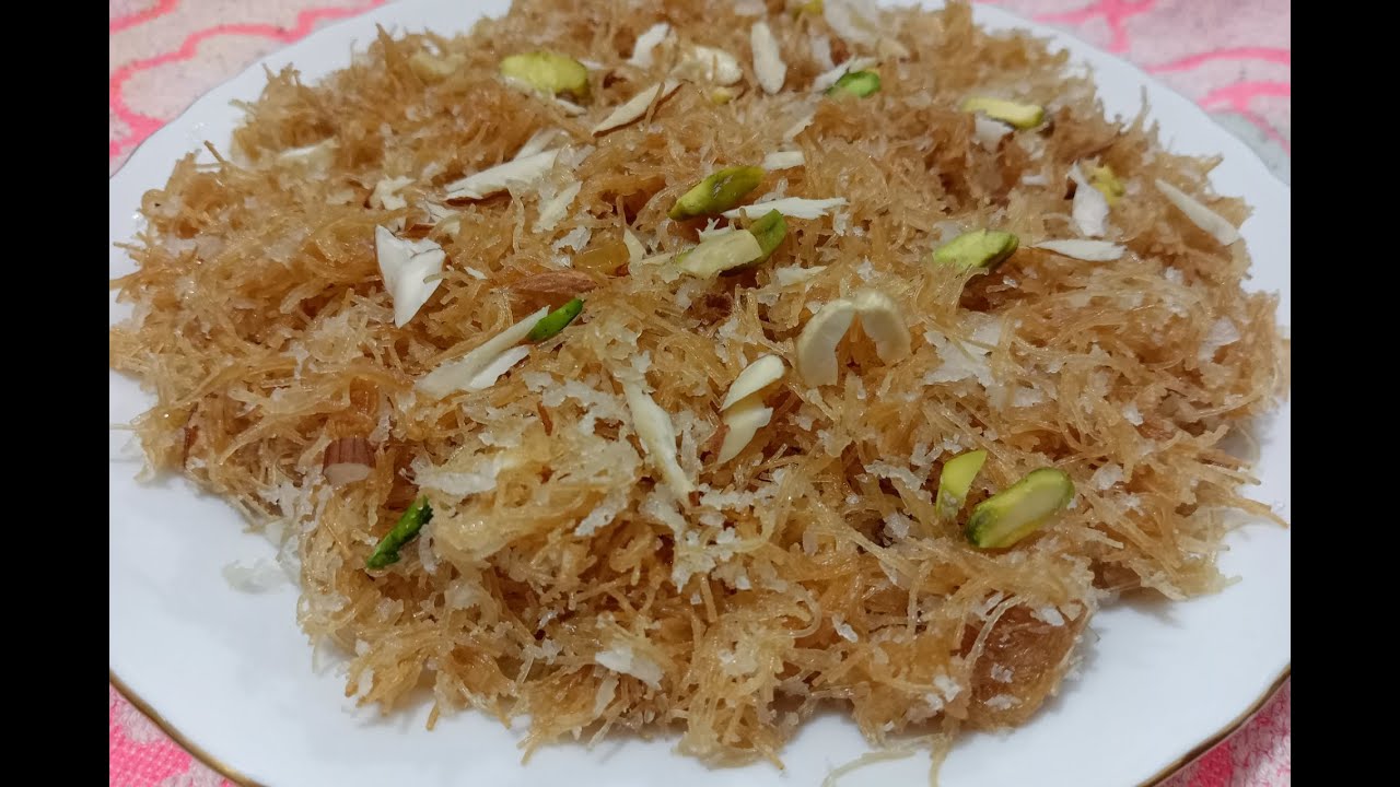 Eid Special Dessert Jorda Shemai ঝরঝরে জর্দা সেমাই শুকনা সেমাই - YouTube