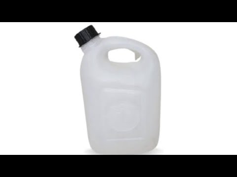 Review plastic 5 liter water container - YouTube