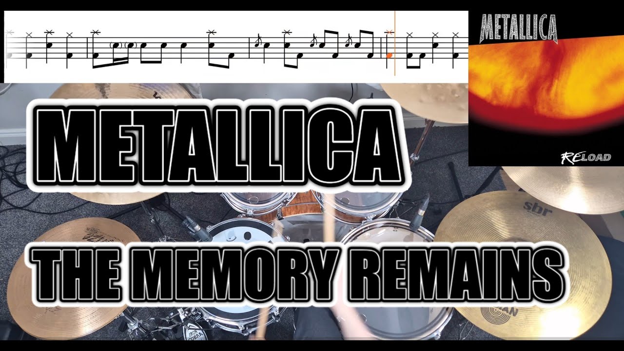 Metallica - The Memory Remains - Drum Cover With SHEET MUSIC - YouTube