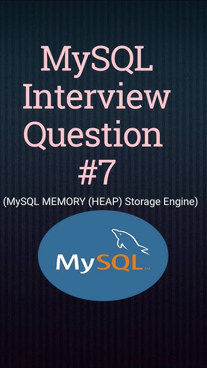 Why MySQL MEMORY Engine Isn't What You Think - YouTube