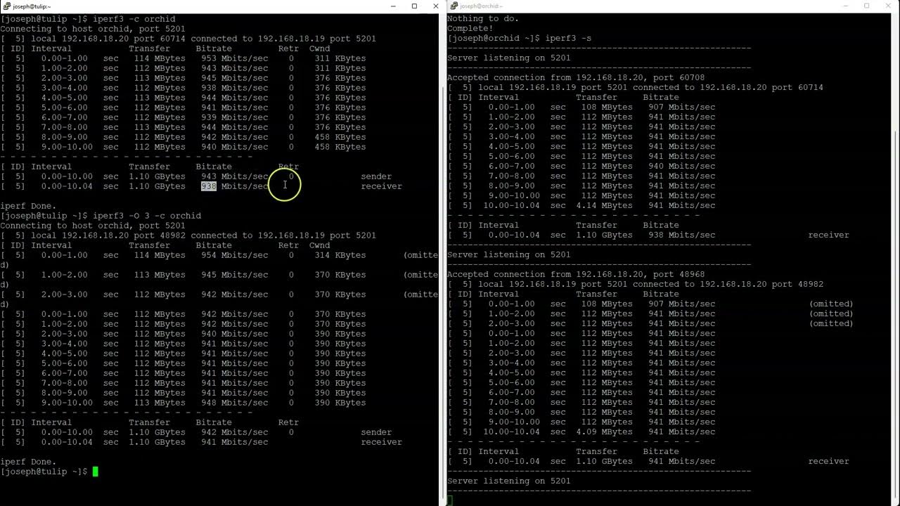Measuring Throughput using iperf3 - YouTube