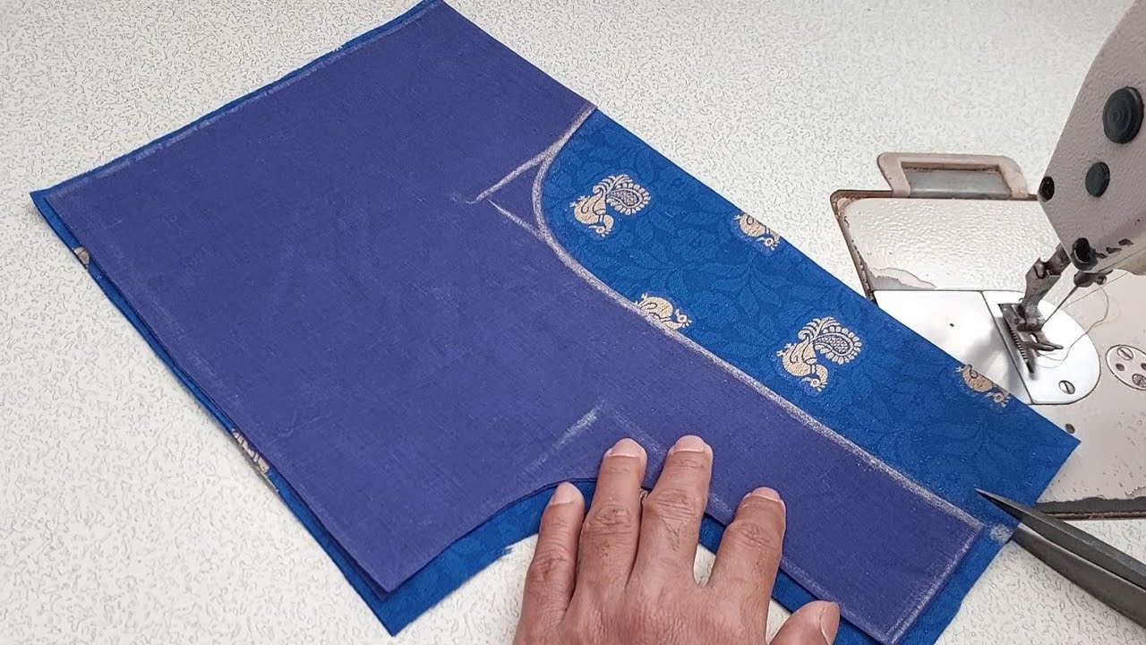 Easy New Round Neck Design For New Beginners || Round neck blouse back ...