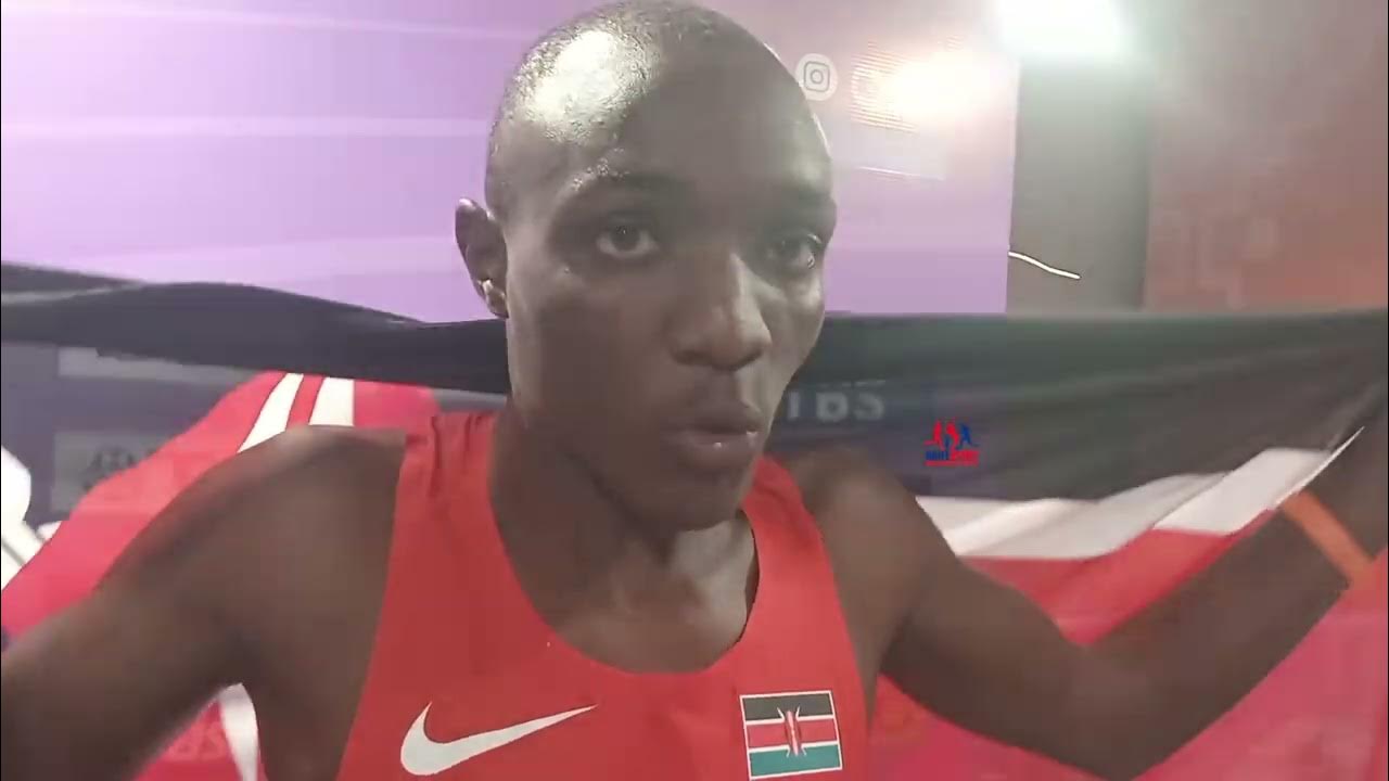 Denis Kipkoech settles for silver in the 3,000m in Lima - YouTube