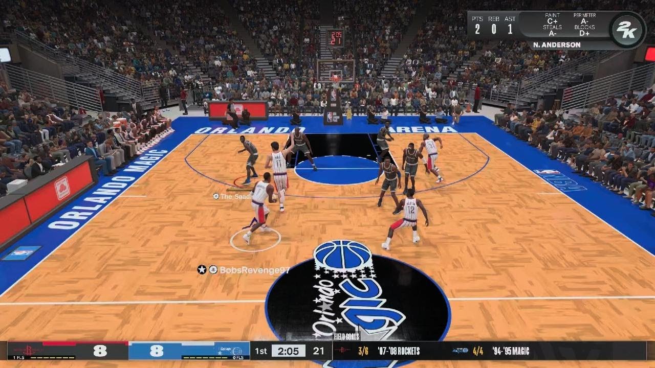 NBA 2K24 ‘08 Rockets Vs. ‘95 Magic Online Vs. Chief - YouTube