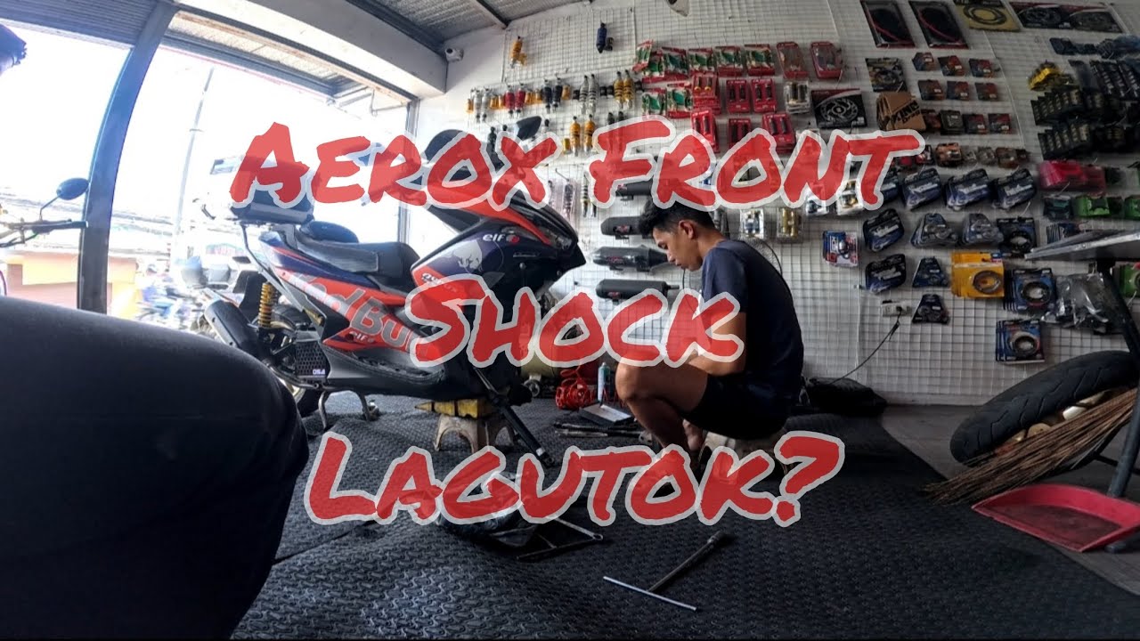 Aerox Front Shock Lagutok Repair / Front Shock Repacking - YouTube