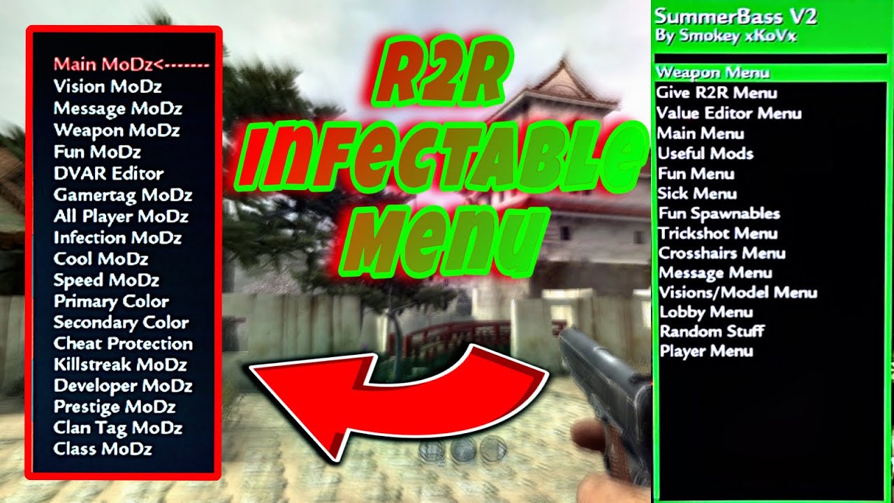 COD WAW | Multiplayer Mod Menu - SummerBass V2 FREE R2R Infectable Menu ...