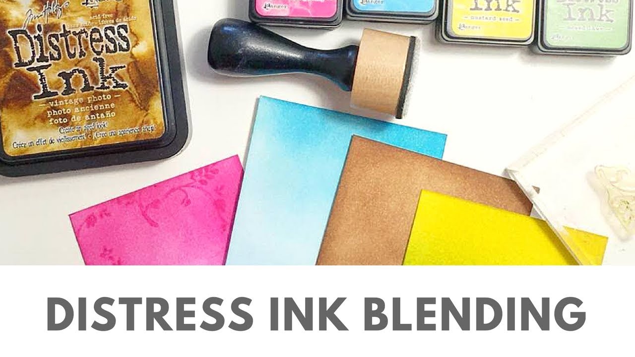 Distress Ink Blending - YouTube